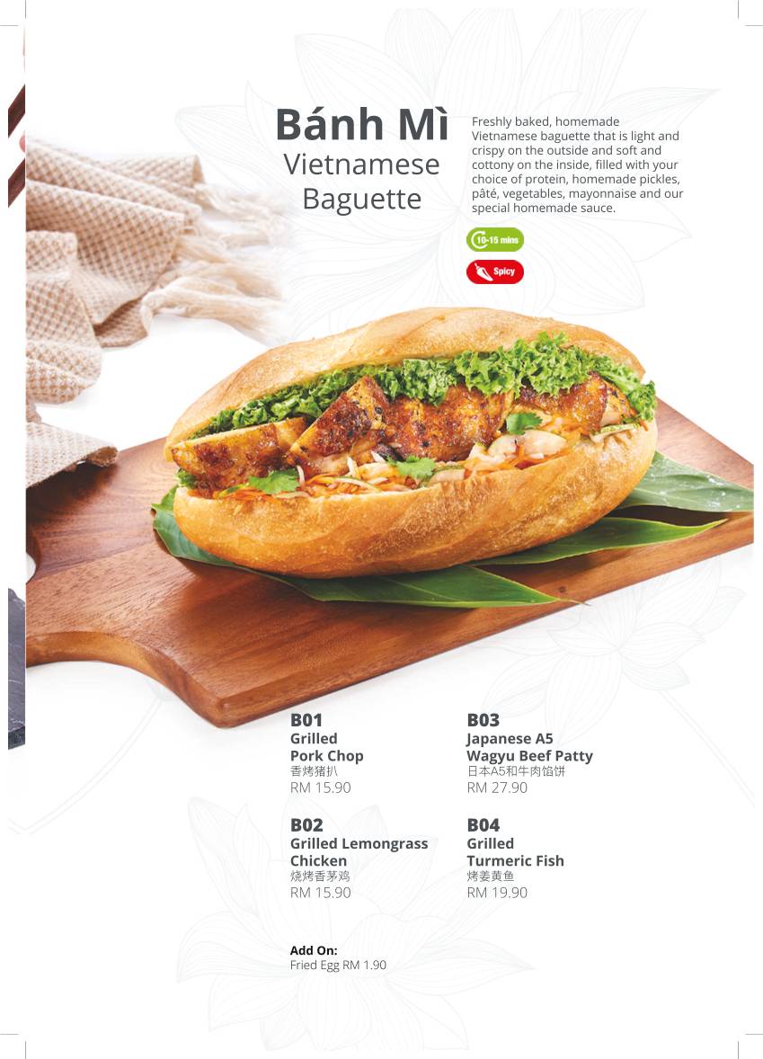 Menu at Ăn Viet • Paradigm Mall Vietnamese Food Restaurant, Petaling ...
