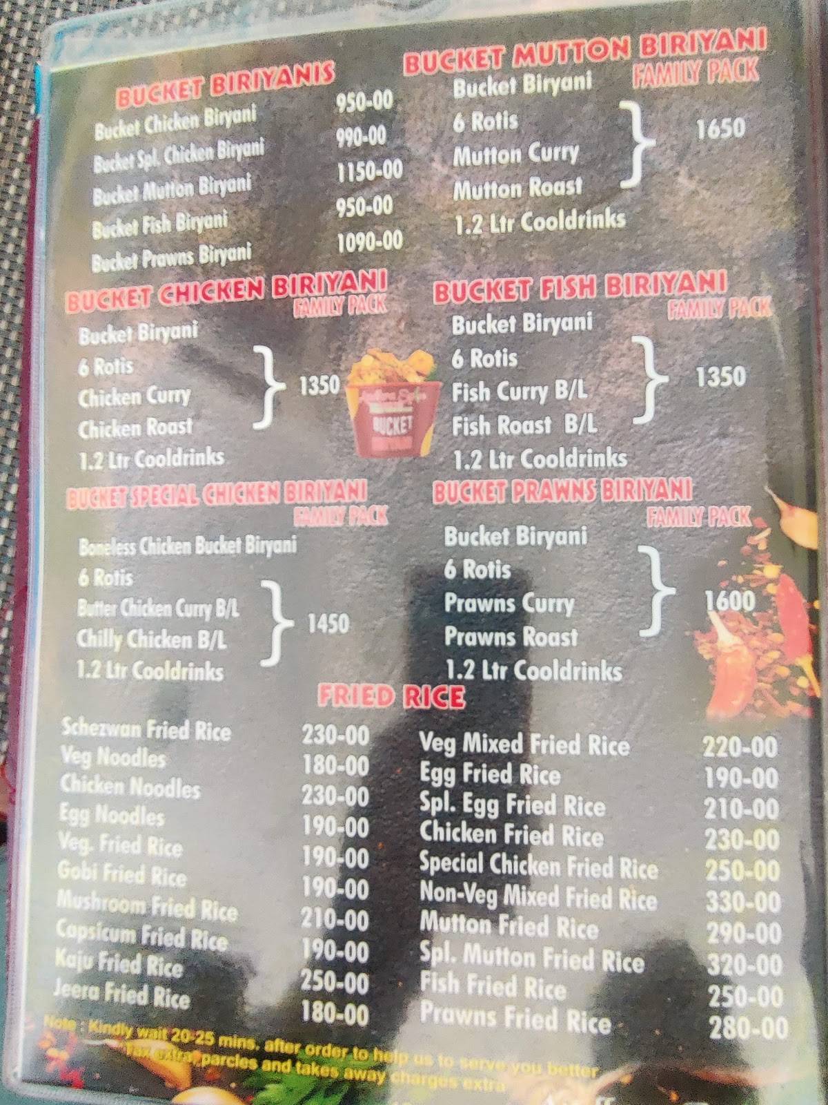 Menu at Andhra Spice Veg & Non Veg Family Restaurant, Madanapalle