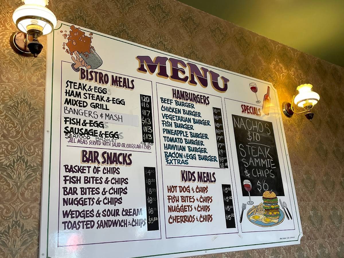 Menu at Anglers Arms Tavern pub & bar, Sefton