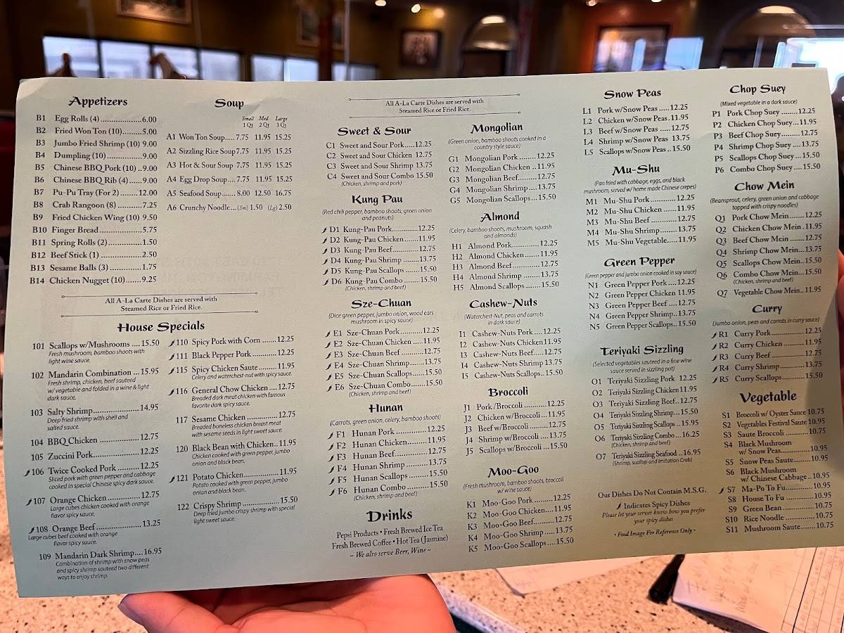 Menu at Arches Restaurant, Farmington