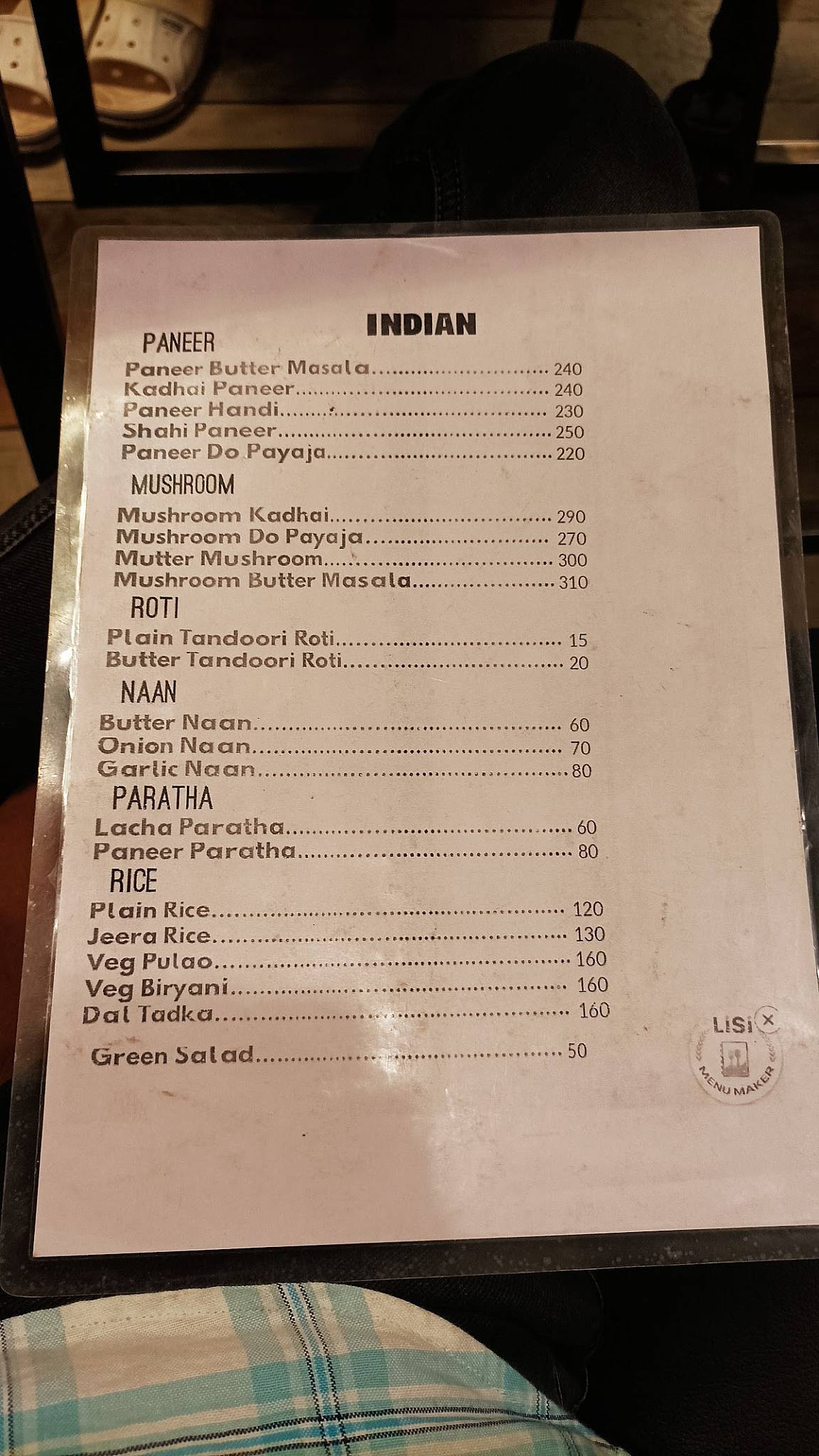 Menu at Standard 52, Arrah, Pakri chowk