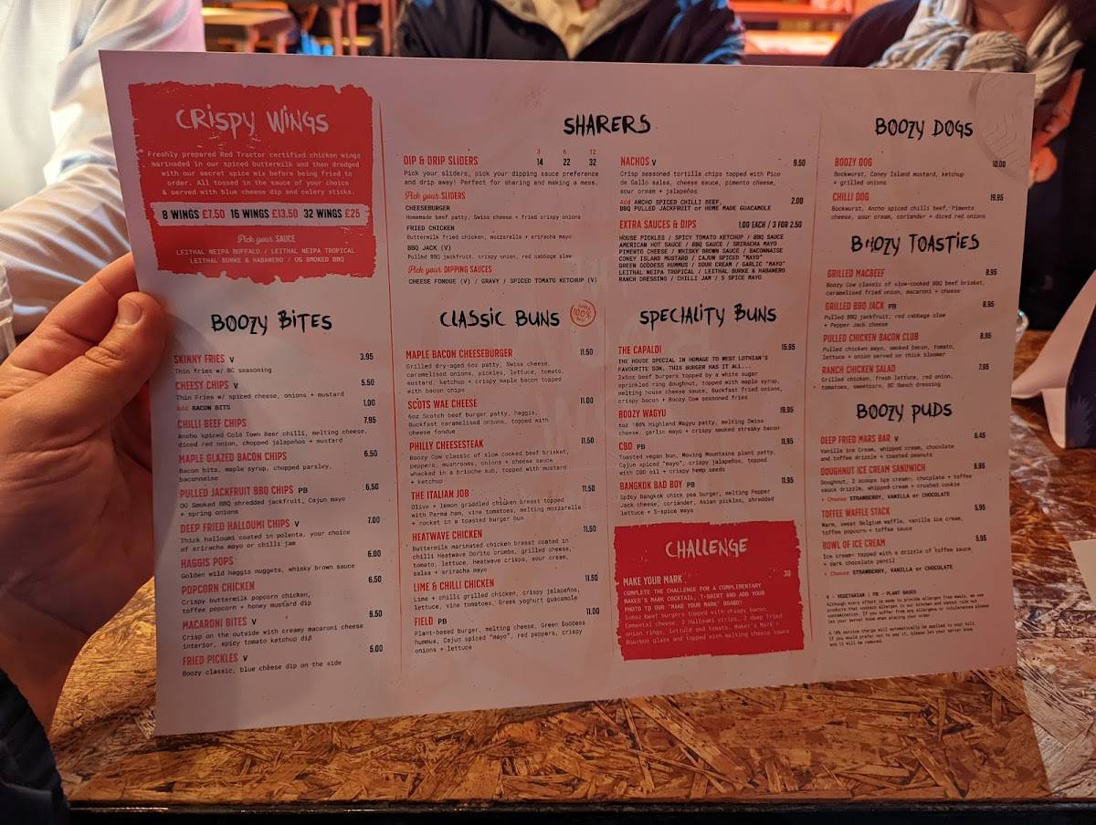 Menu at The Auld Hundred pub & bar, Edinburgh
