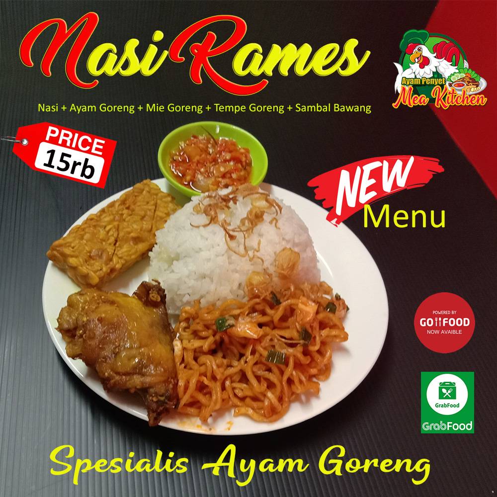 Carta del restaurante Ayam Penyet Mea Kitchen, Sukamaju