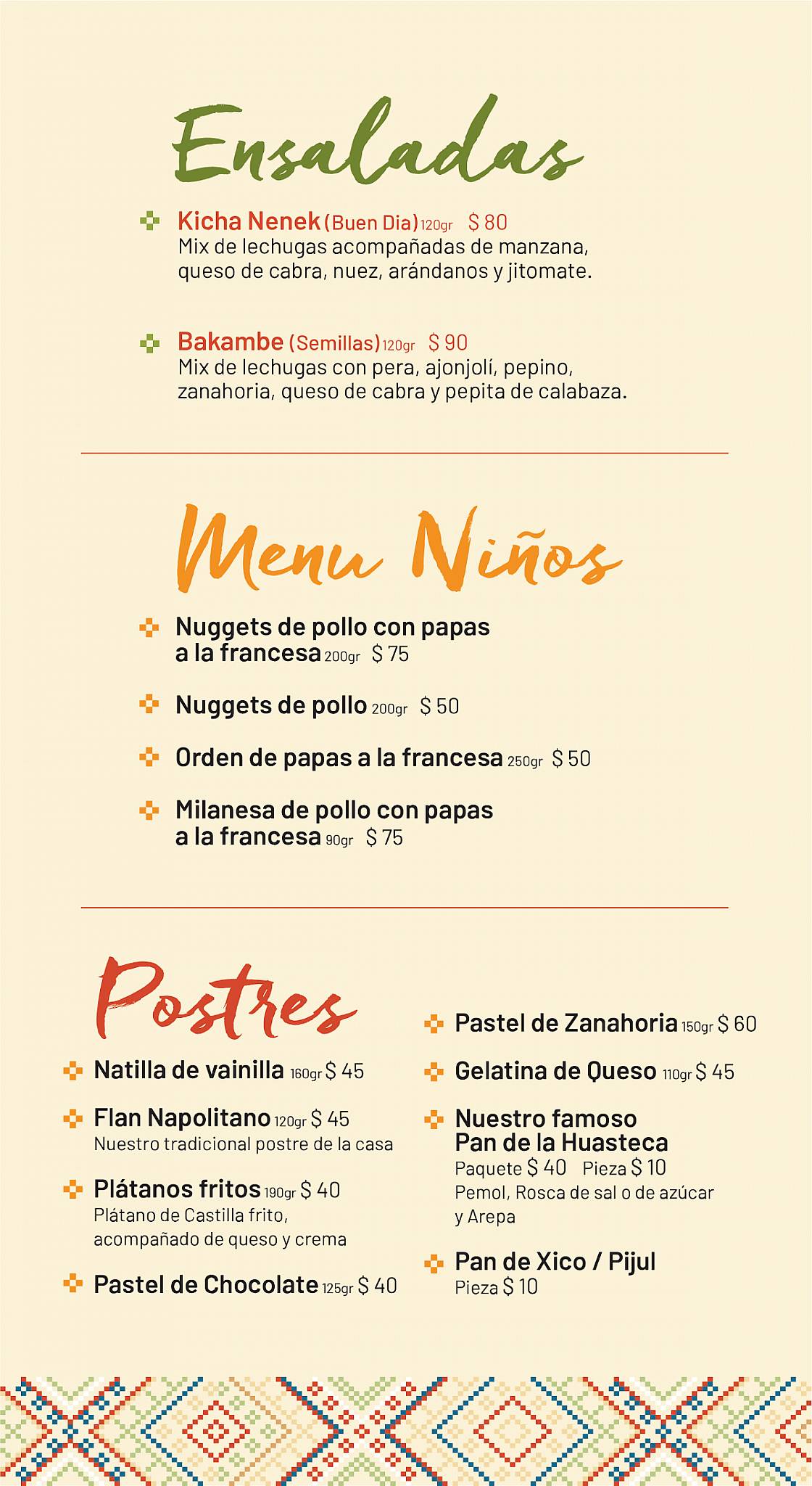 Carta del restaurante BACAN MACUT, Xalapa Enríquez, Av. 20 del ...