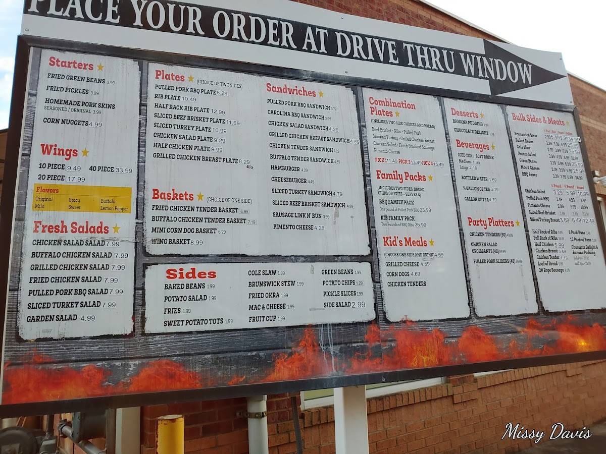 Menu at Georgia Bob's BBQ - Macon, GA, Macon