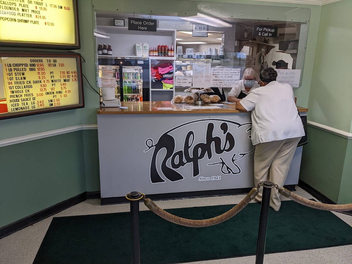 Menu at Ralph's Barbecue, Weldon