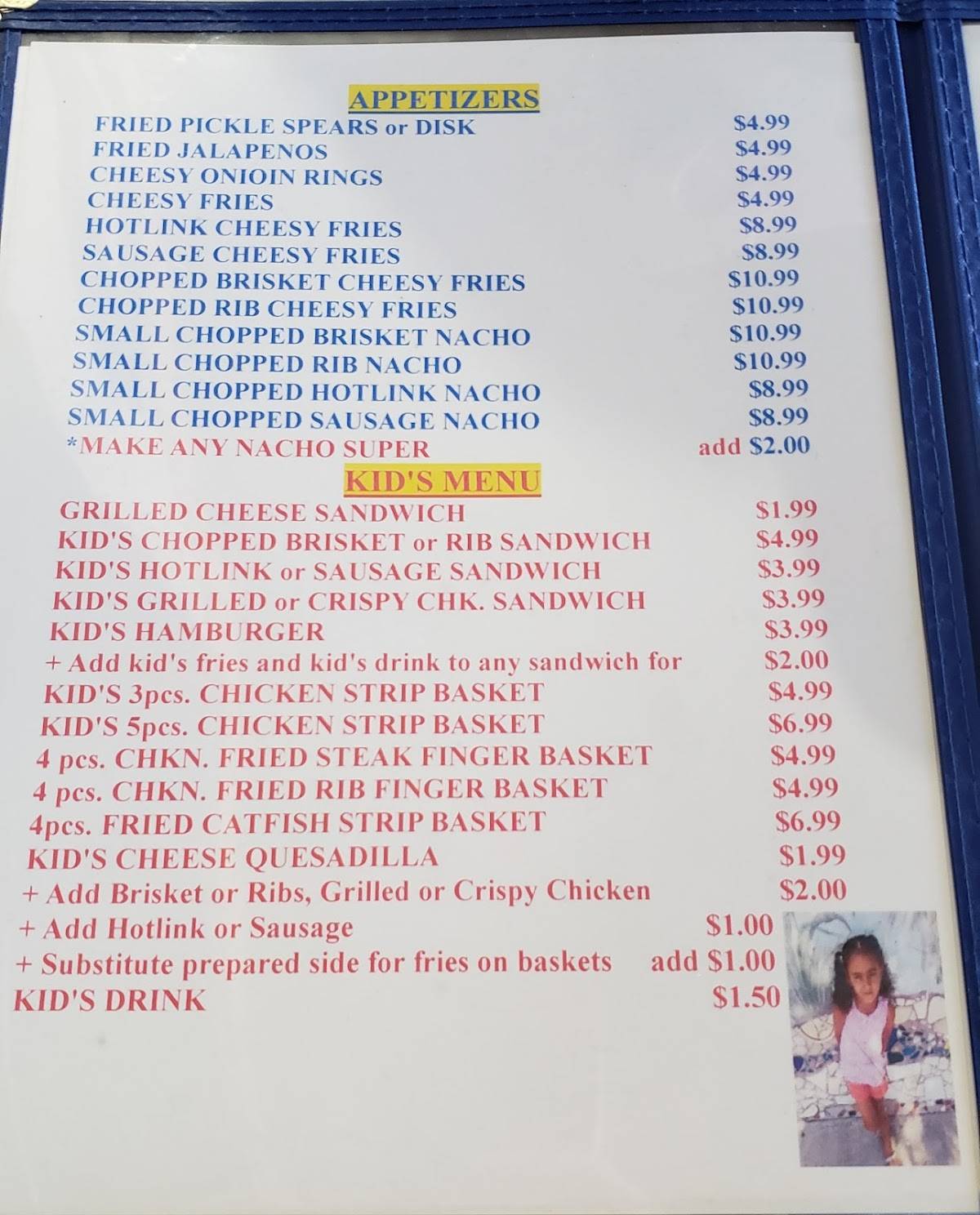 Menu at Shi Lee's Barbecue & Soul Food Cafe, Amarillo