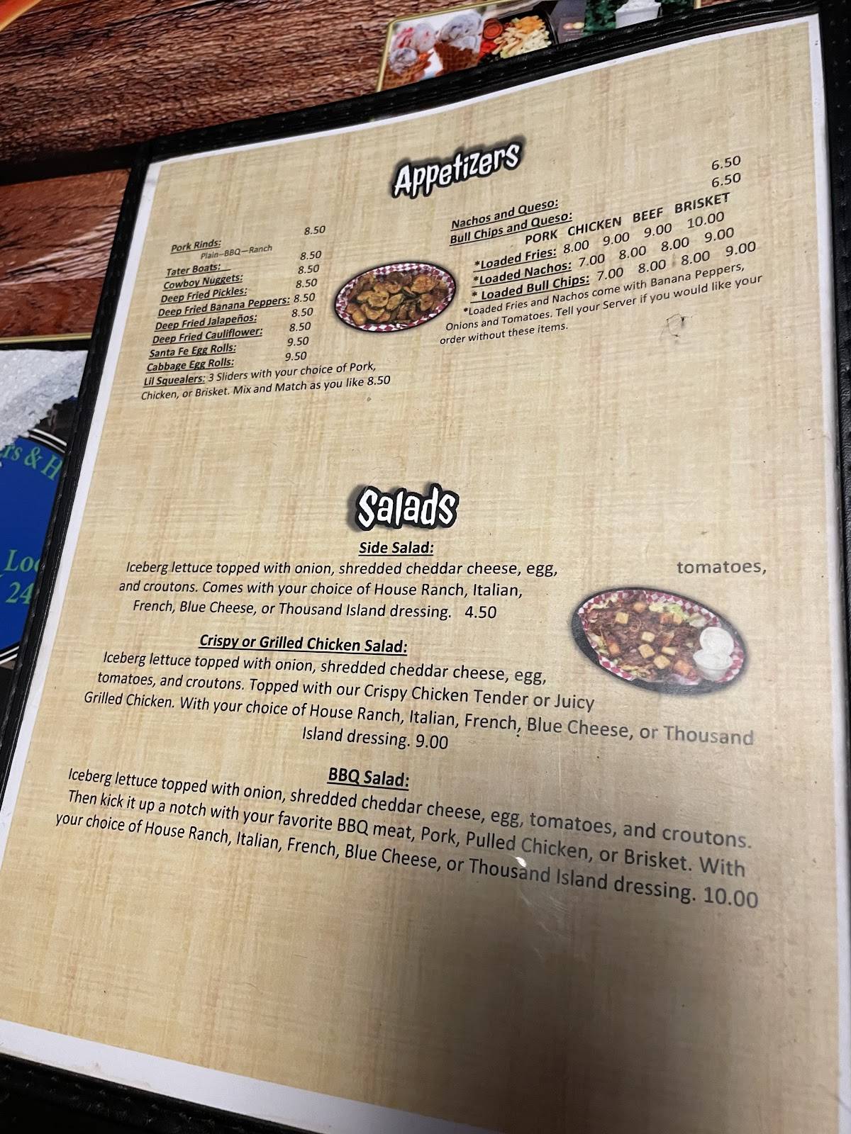 Menu at The Hog’s Trough BBQ, Grayson, KY-7
