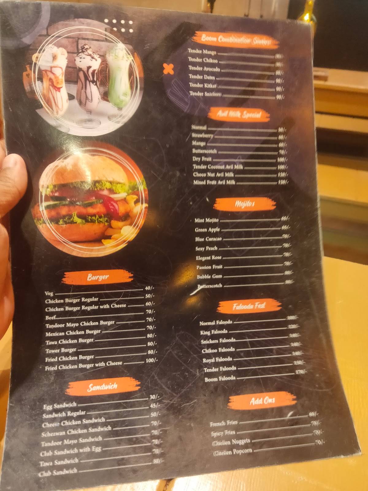 Menu at BOOM CAFE & RESTO, Kozhikode