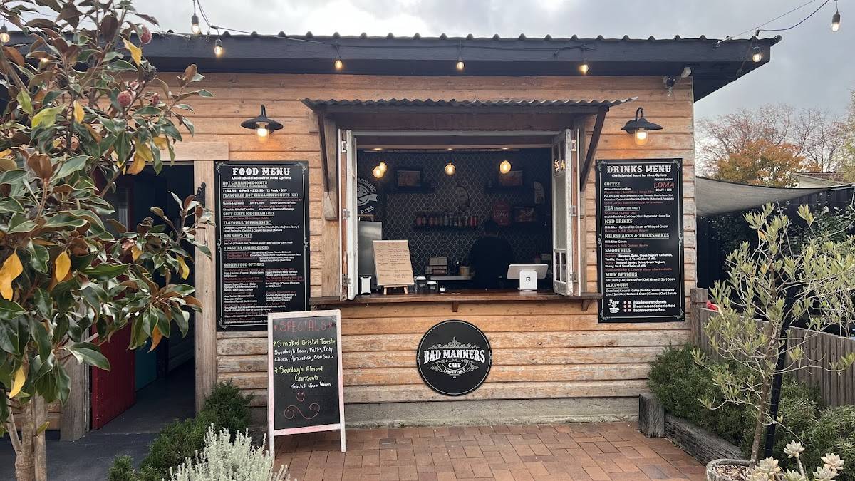 Menu at Bad Manners Cafe Tenterfield, Tenterfield