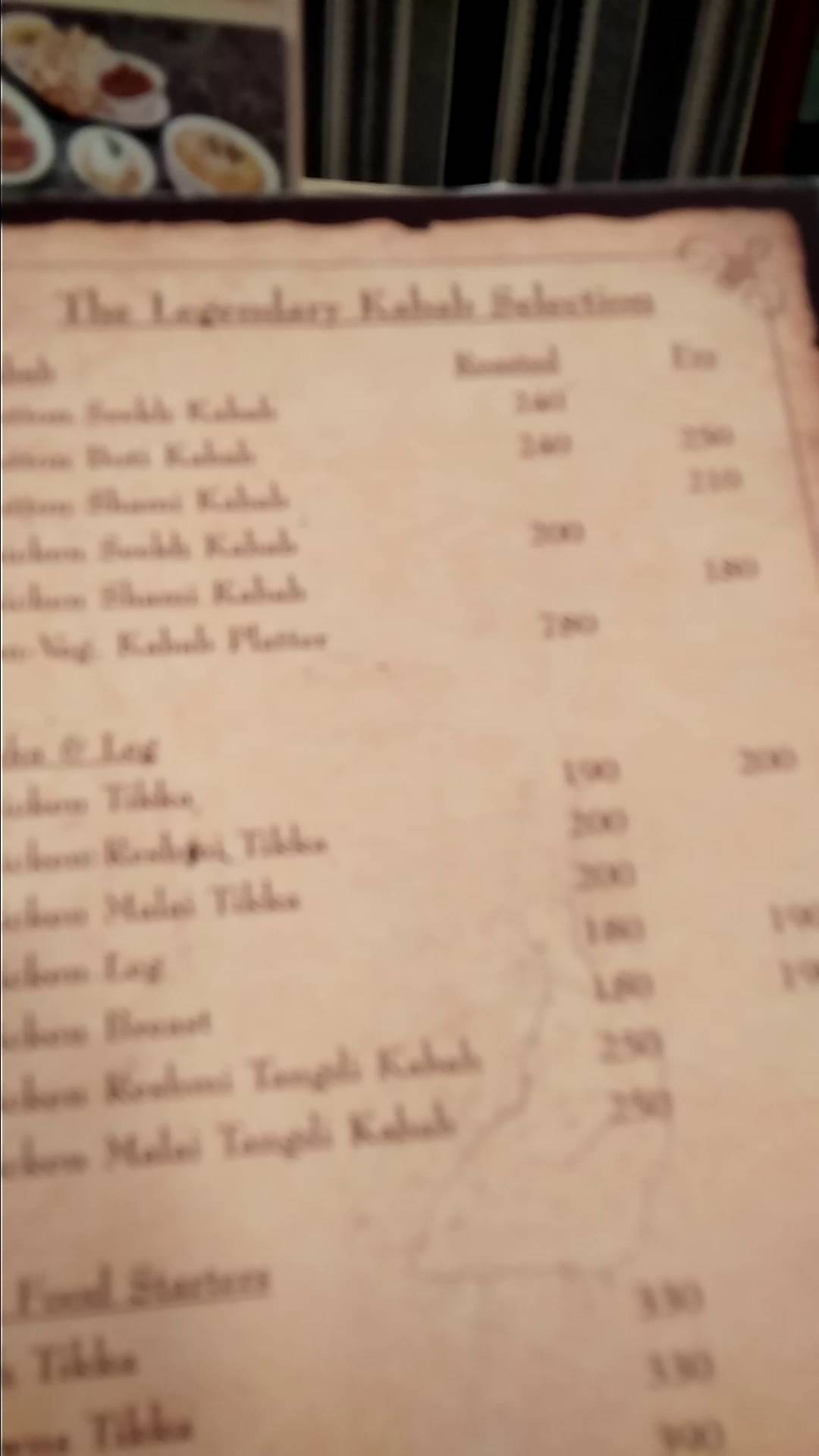 Menu at Bademiya Kebab Restaurant, Mumbai, Shop No. 7