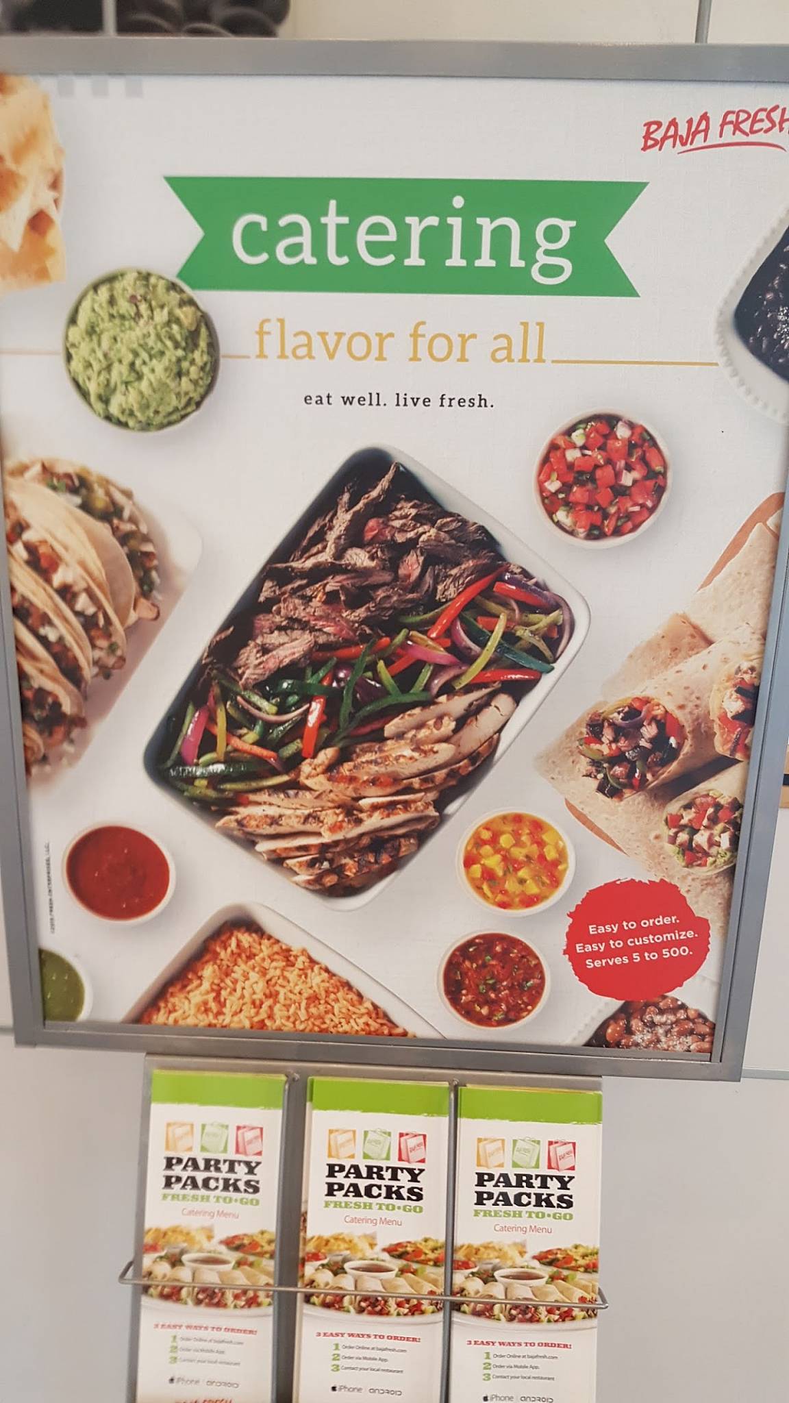 Menu at Baja Fresh Mexican Grill fast food, San Ramon, 132 Sunset Dr # C