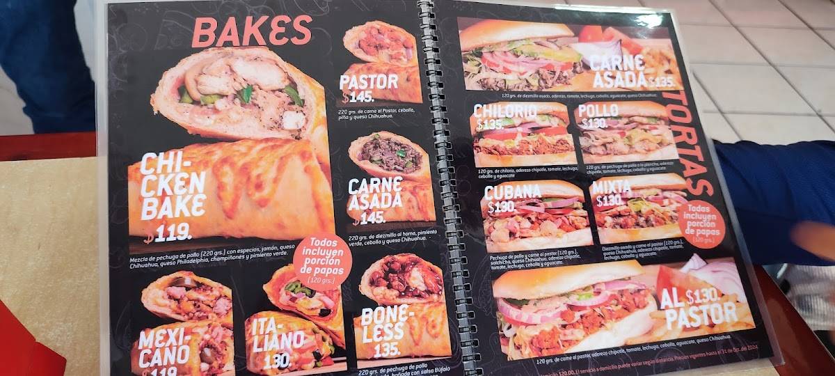 Carta del restaurante Ballyhoo Choyal, Hermosillo