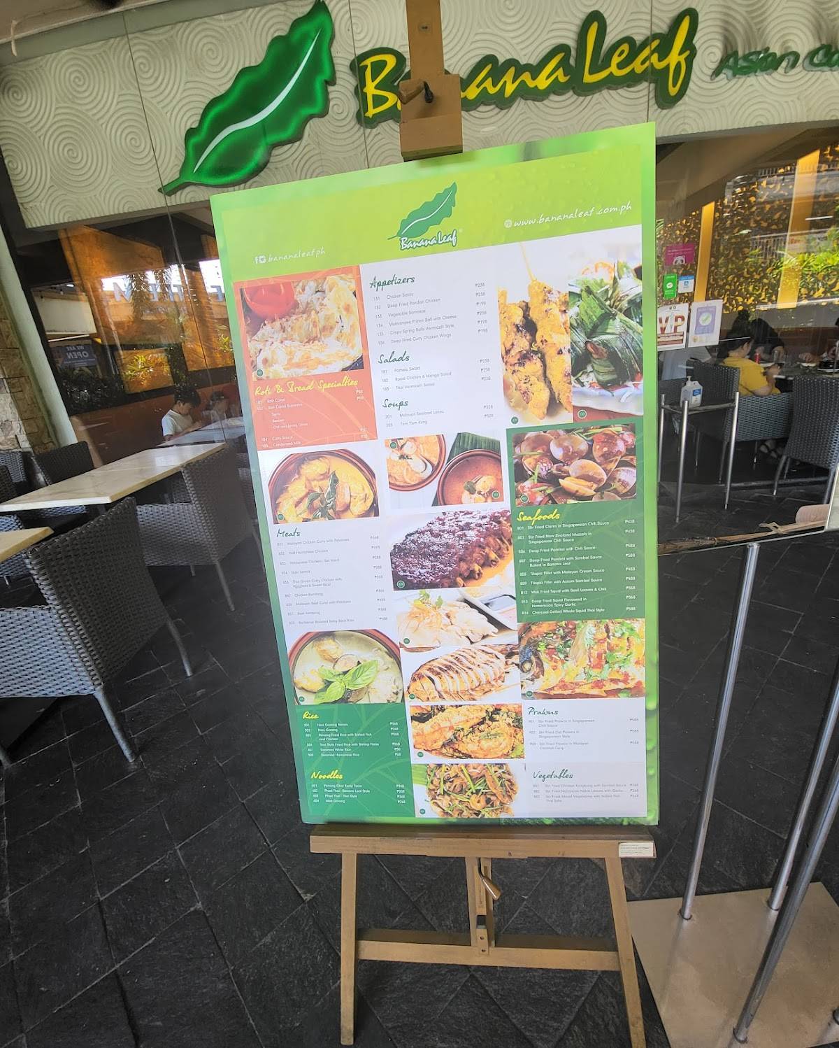 Menu at Banana Leaf Asian Cafe@Promenade, San Juan