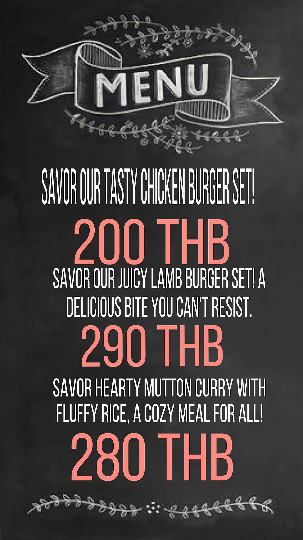 Menu at Cafe Chuski - Indian Bar and Eatery, Bangkok