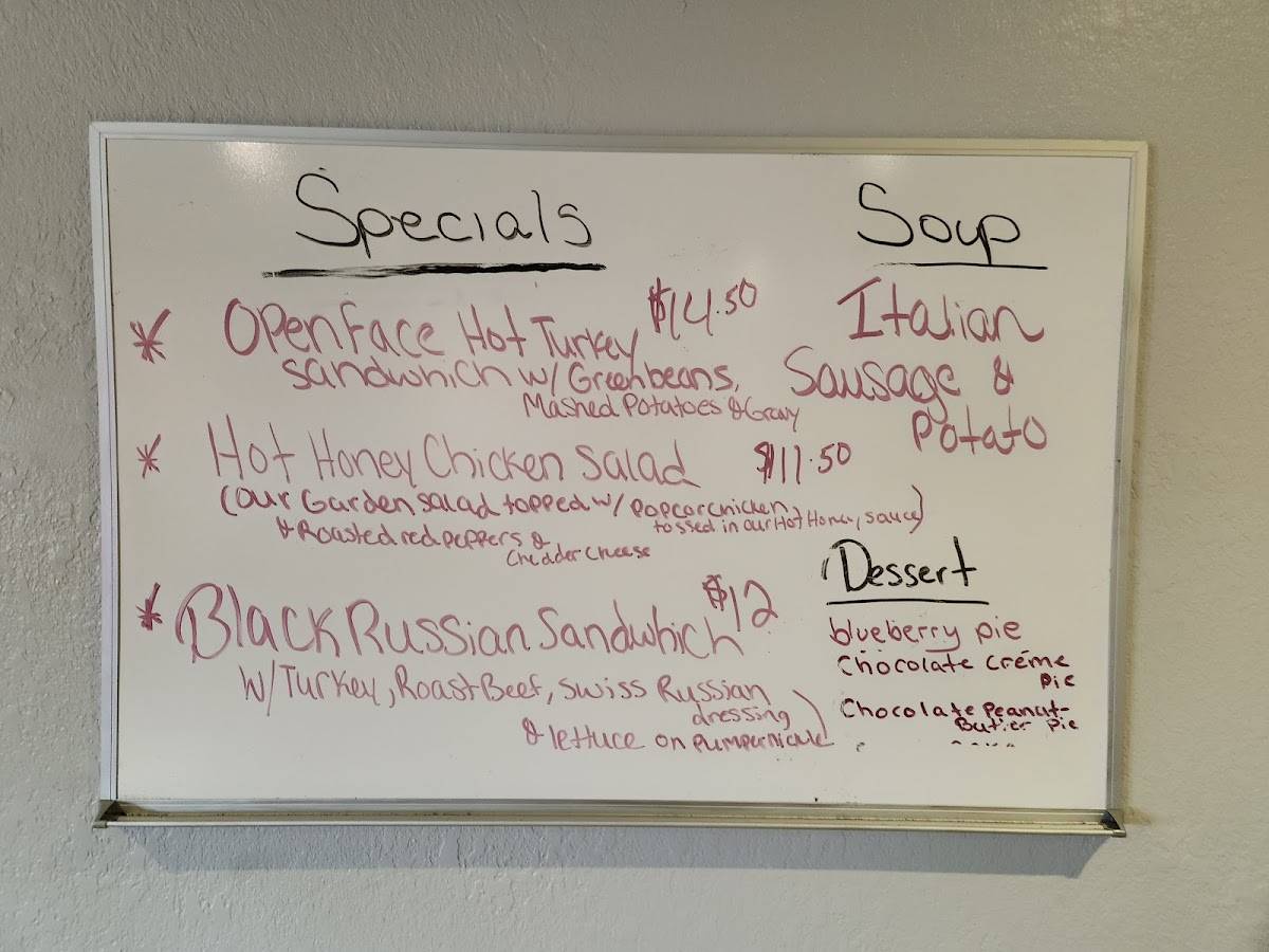 Menu at Barbagallo's, East Syracuse