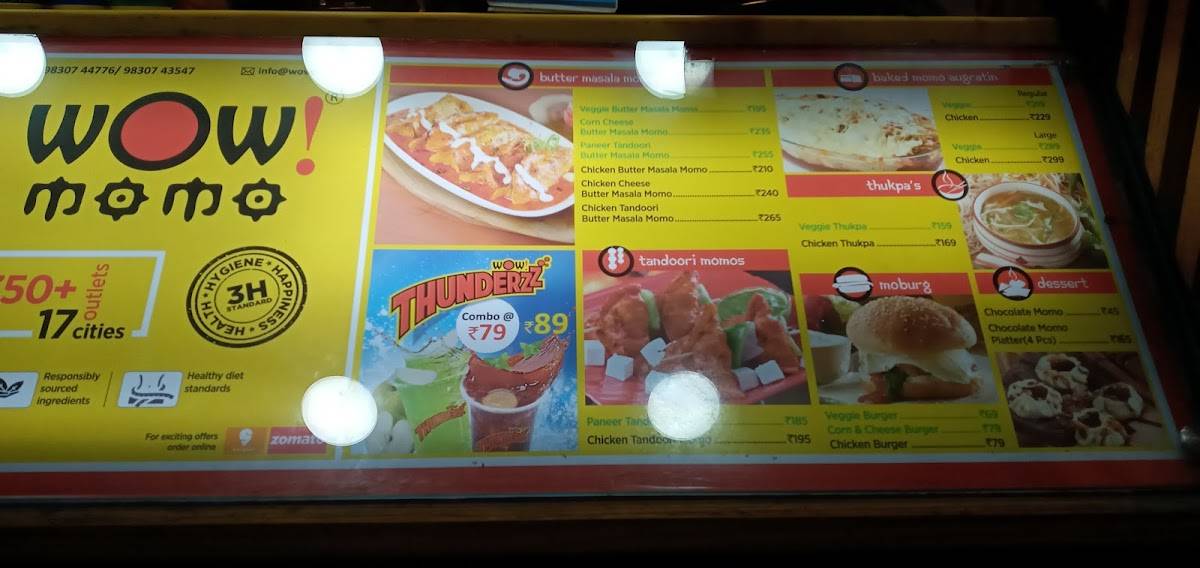 Menu at Wow! Momo, Baruipur, Ward No 12