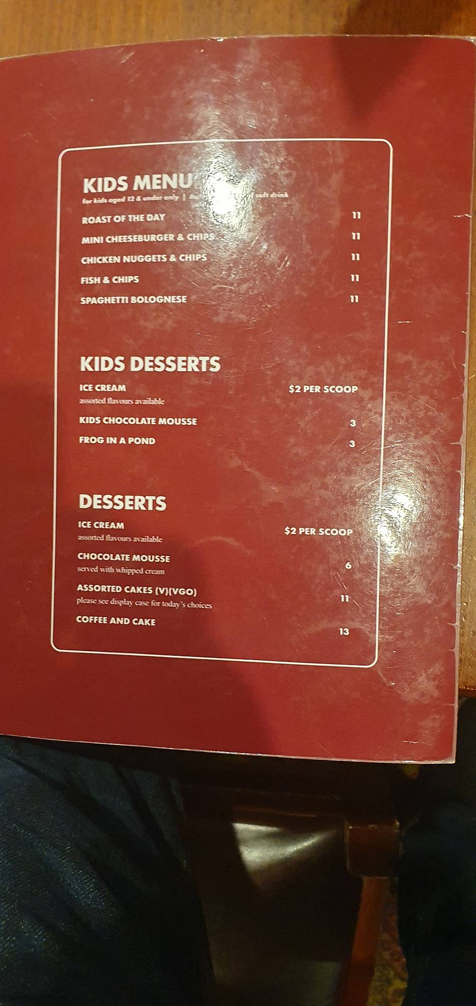 Menu at Baxter Tavern & Motel pub & bar, Baxter