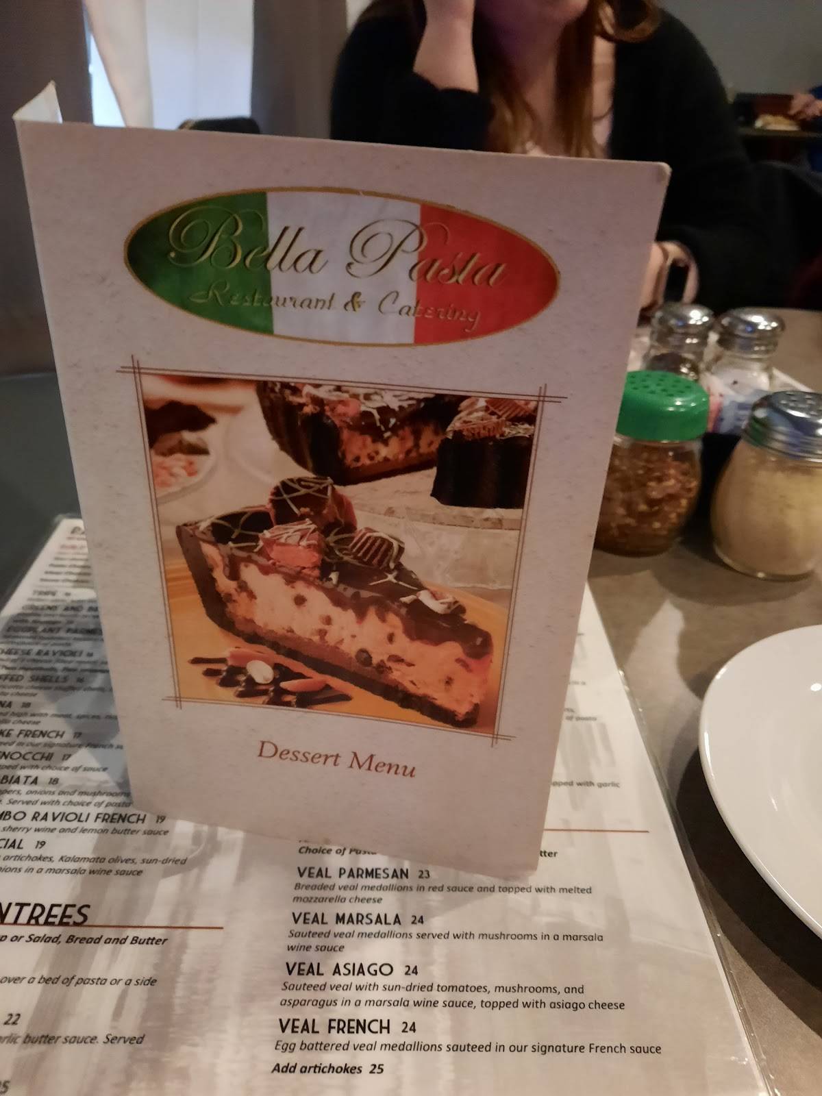 Menu at Bella Pasta Restaurant and Catering, Rochester