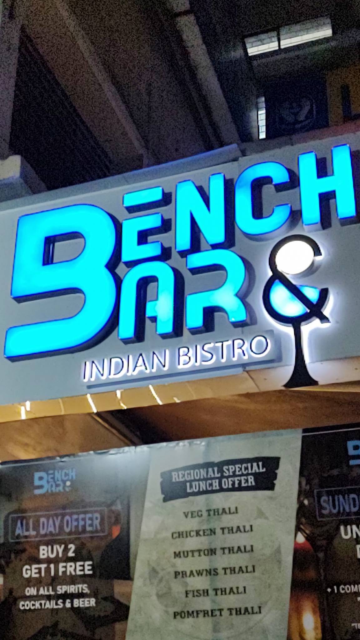 Menu at Bench & Bar, Mumbai