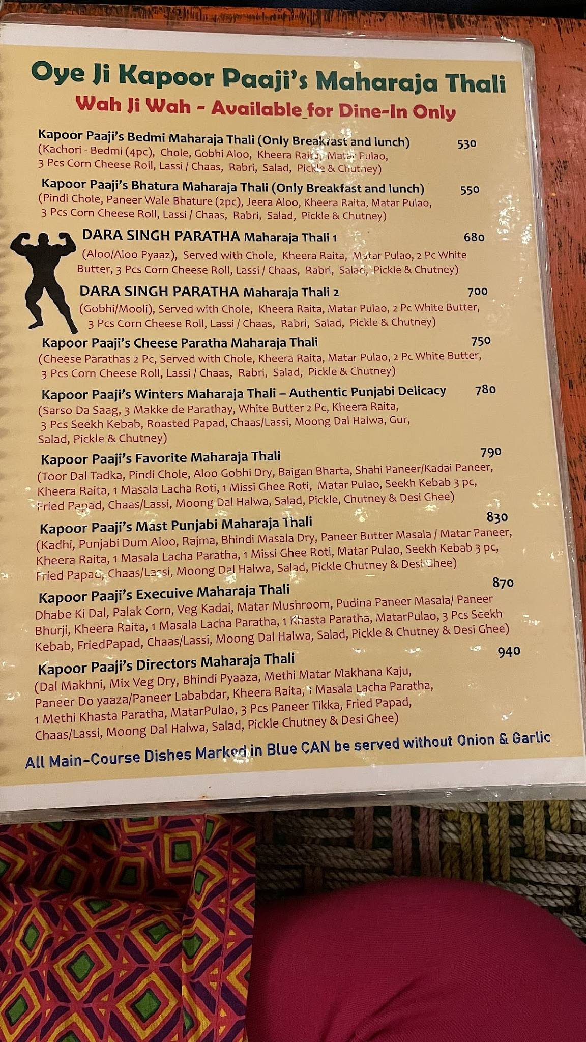 Menu at Kapoor's Cafe - HSR Branch, Bengaluru, WM42+62M