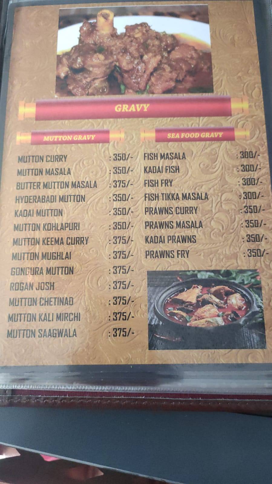 Menu at Mirchi Maharaj, Bengaluru, 17th Cross Rd