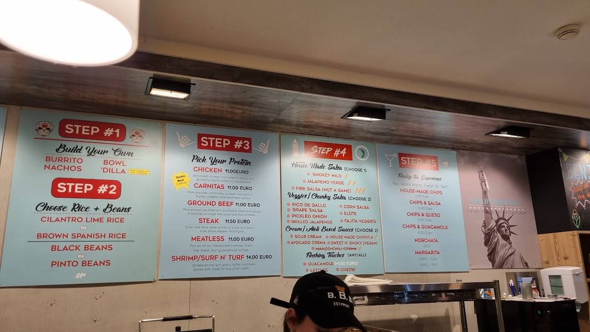 Menu at Benji's Burrito Bistro restaurant, Kaiserslautern, Im ...