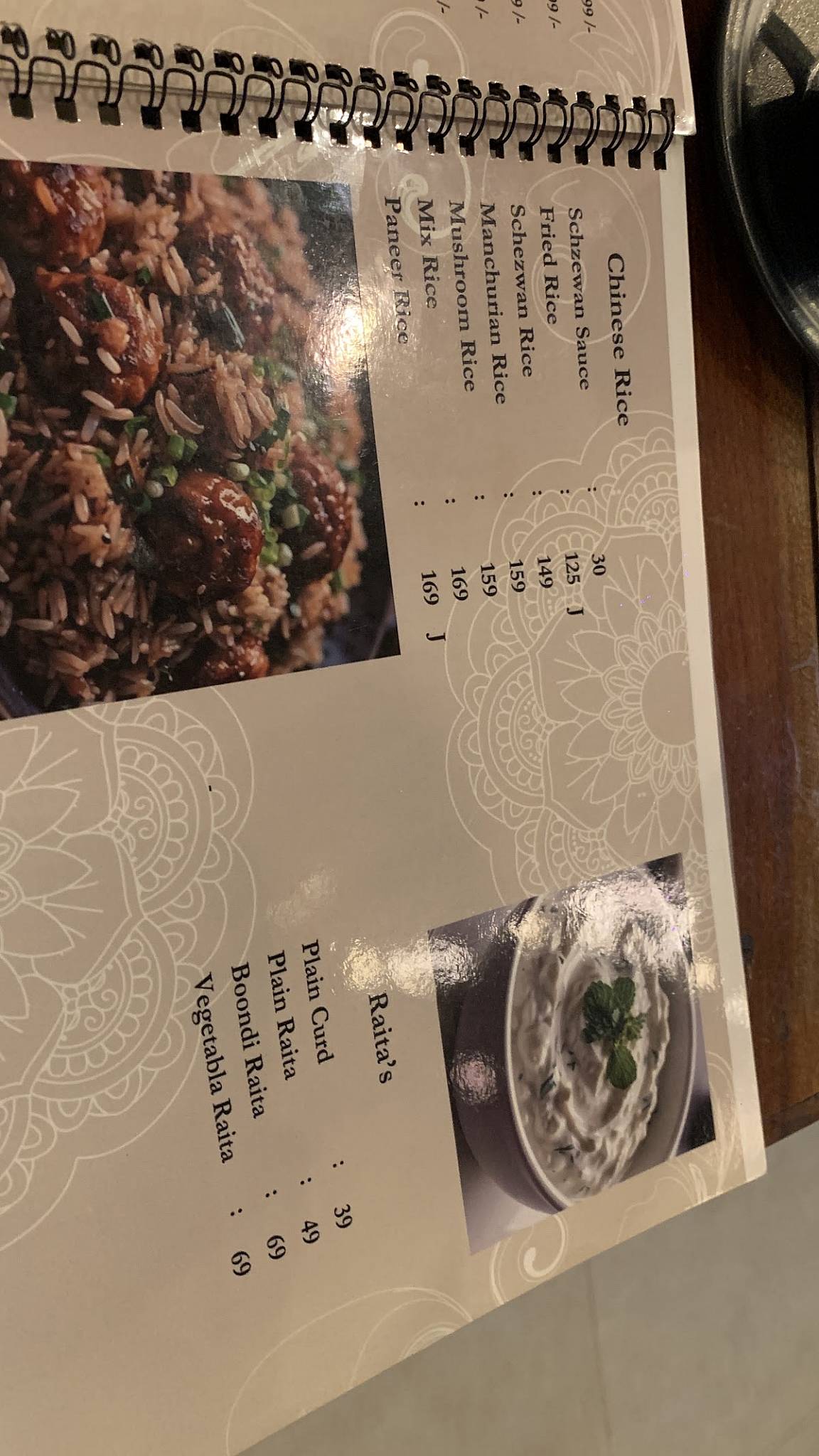 Menu at Cafe Baithak, Bhilai