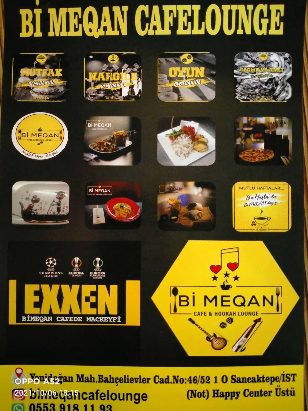 Menu at Bi MeQan, Istanbul