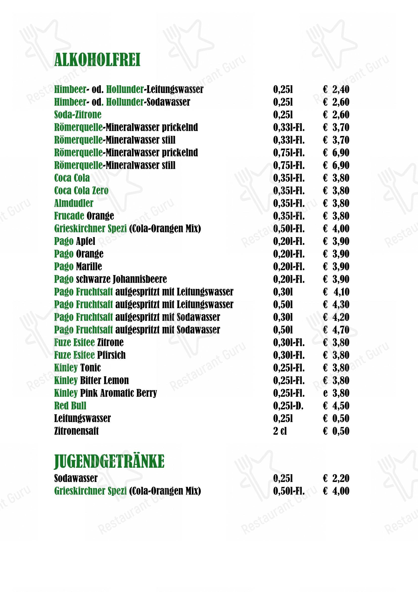 Speisekarte von Bierometer pub & Bar, Wien, Margaretenpl. 9