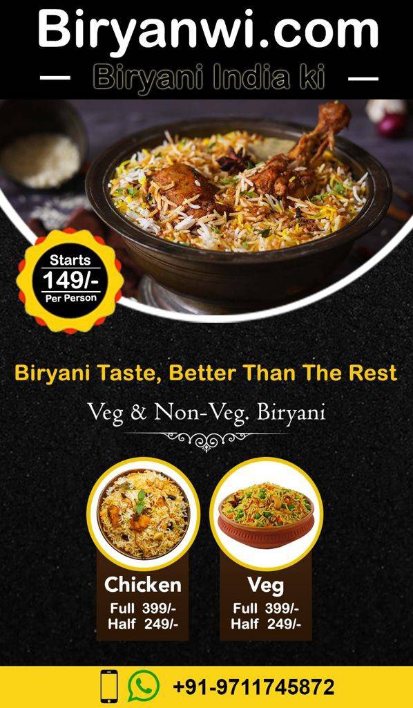 Menu at Biryanwi Indirapuram Chicken Biryani, Mutton Biryani, Veg ...