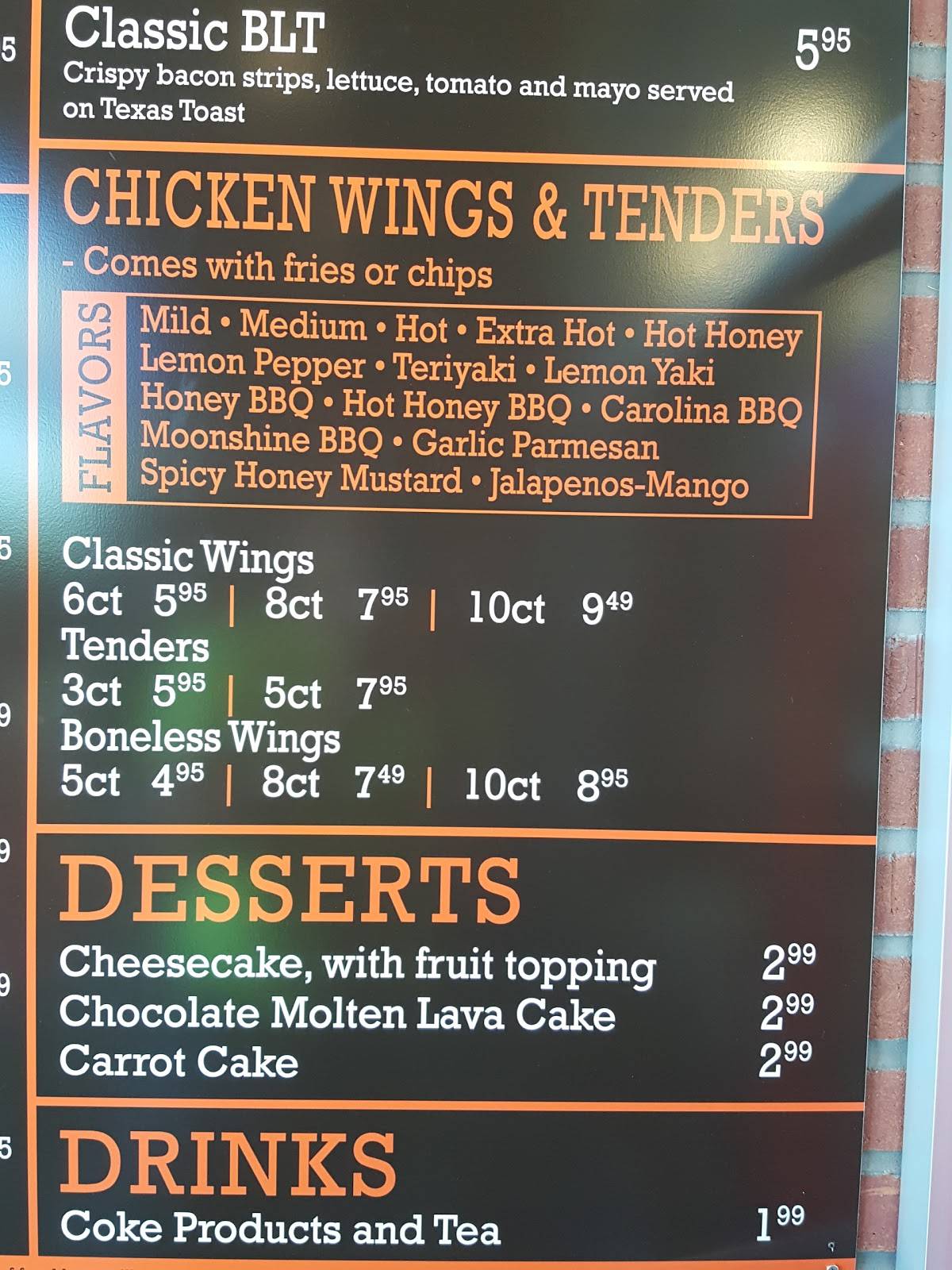 Menu at Bites in the Boro restaurant, Statesboro, Statesboro Pl Cir