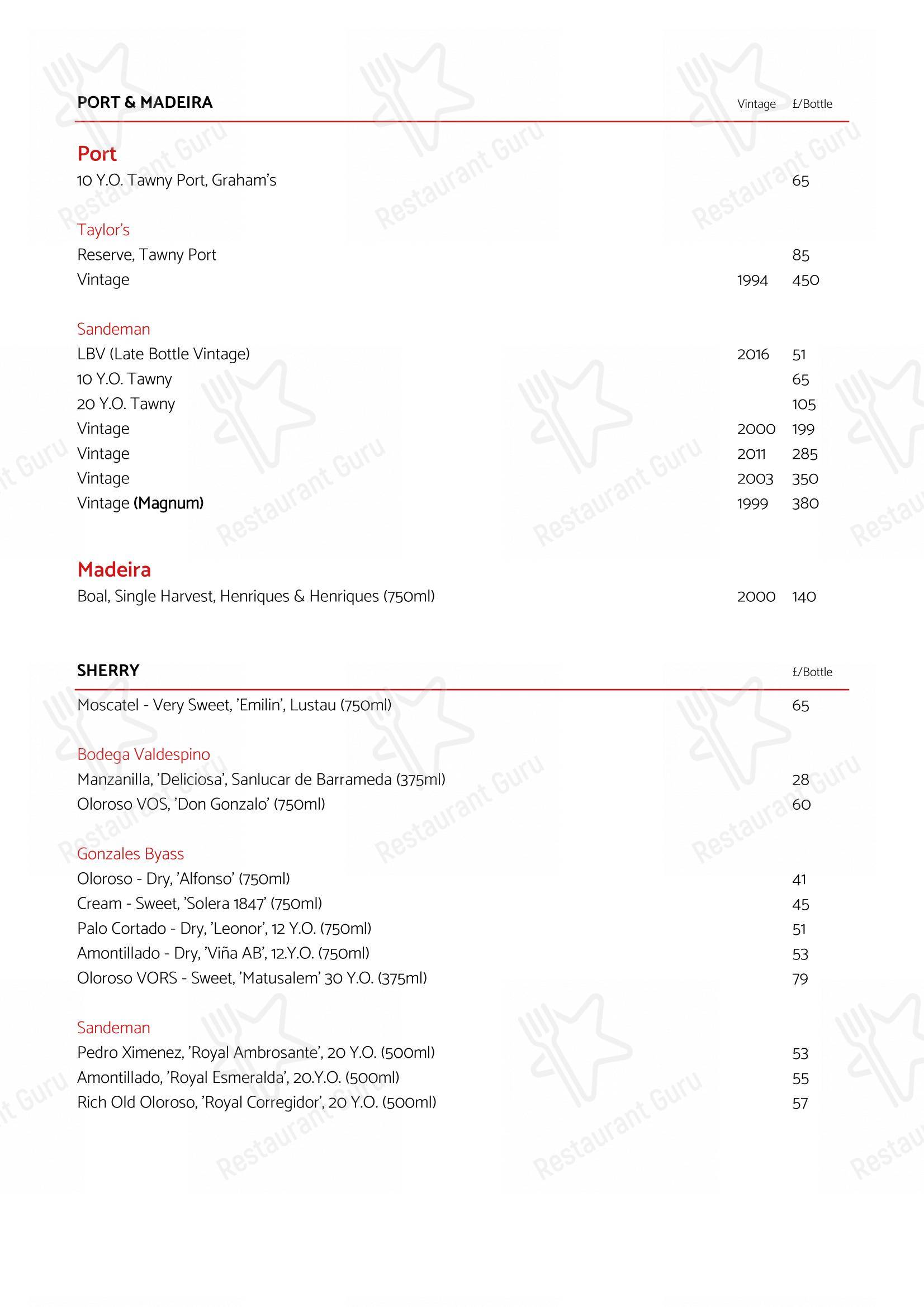 Menu at Bleeding Heart Bistro pub & bar, London, 7 Bleeding Heart Yard