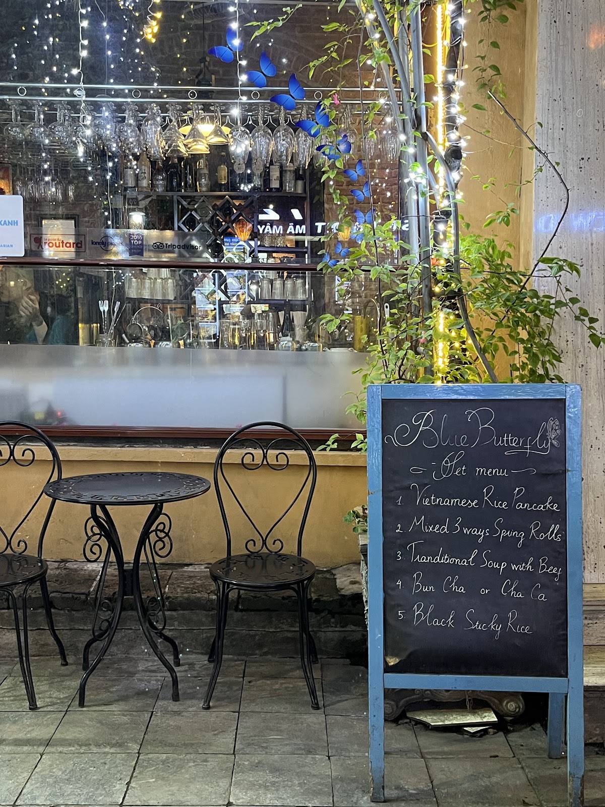 Menu at Blue Butterfly Restaurant & Cooking Class, Hanoi