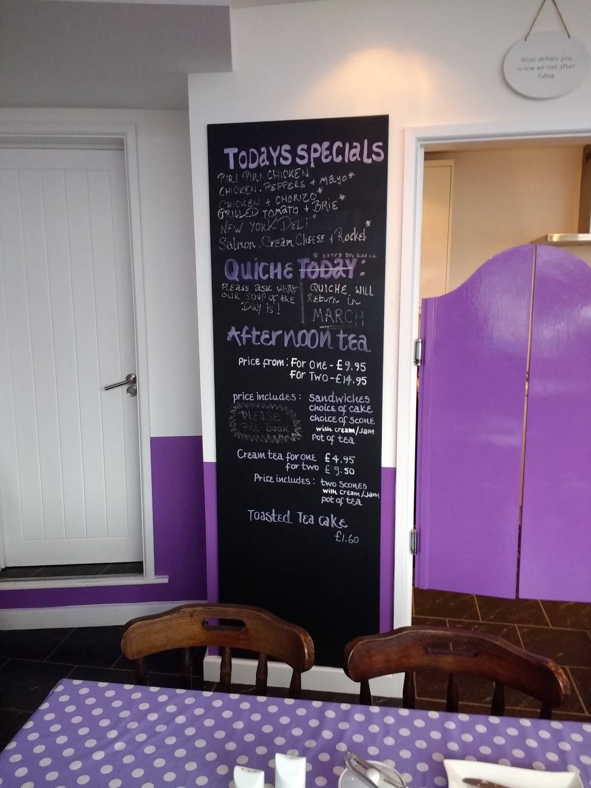Menu at Blueberries Coffee Shop cafe, Bexhill