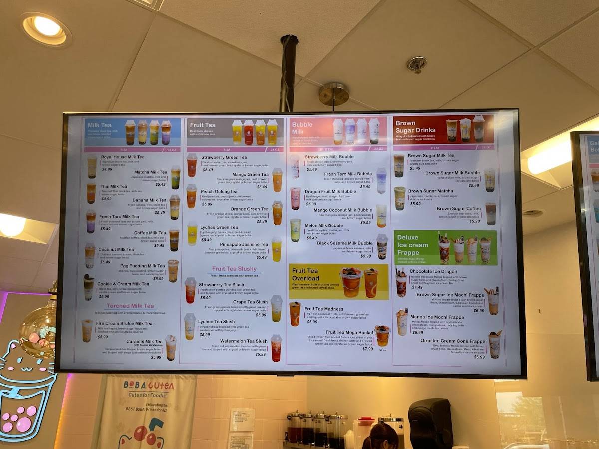 Menu at Boba CuCue Bubble Tea Cafe - Chandler, Chandler