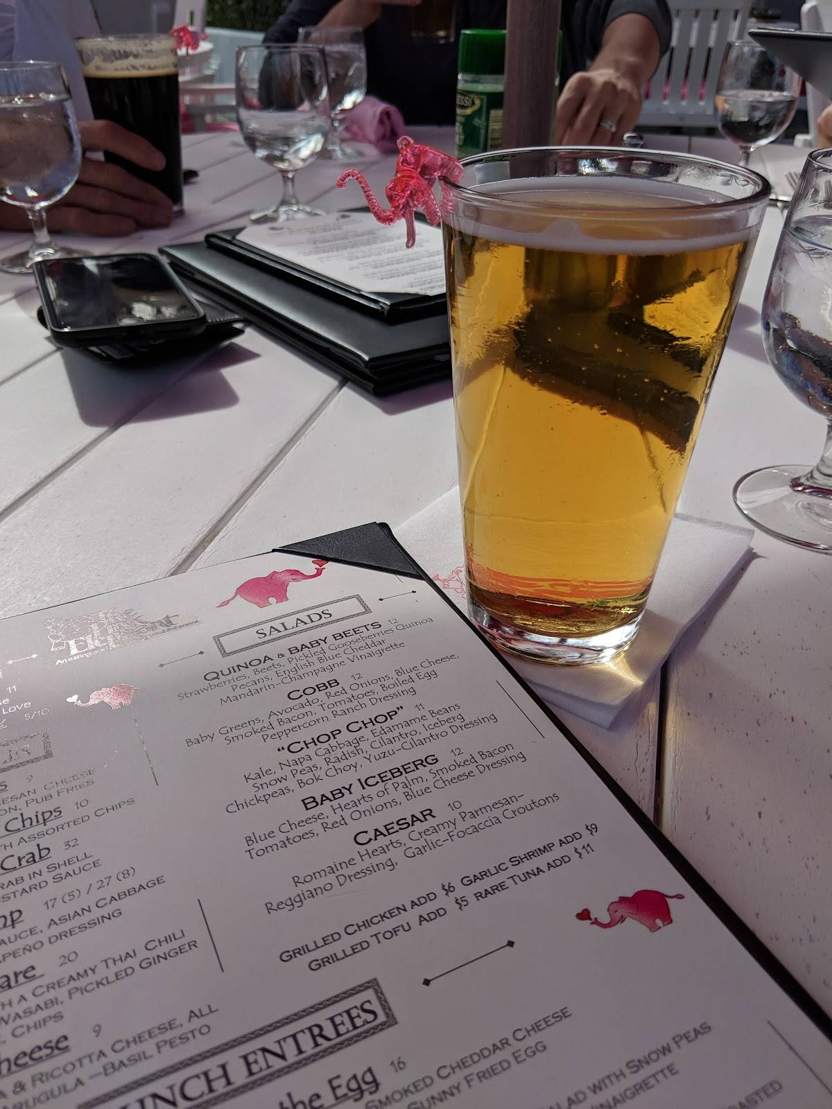 Menu at Pink Elephant pub & bar, Boca Grande
