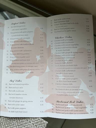 Menu at Bokays fast food, Addlestone