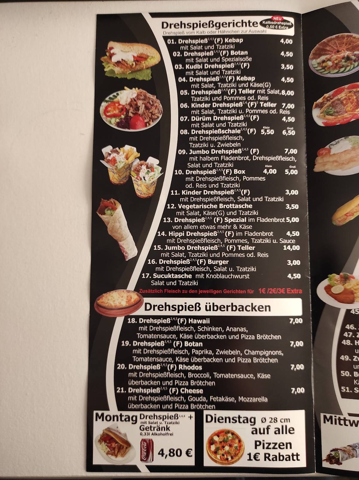 Speisekarte von Botan Grill pub & Bar, Schauenburg