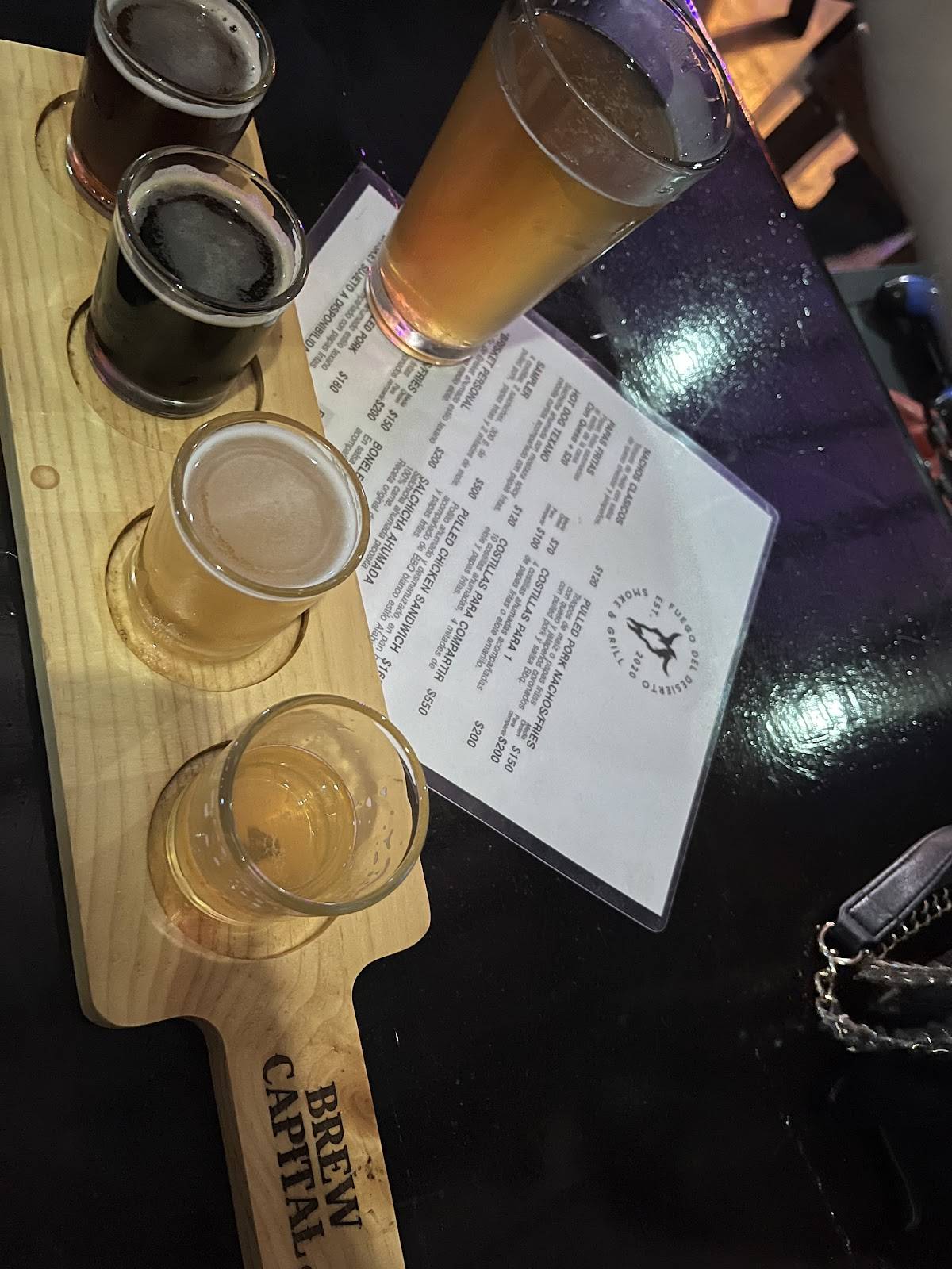 Carta del restaurante Brew Capital Co., Mexicali