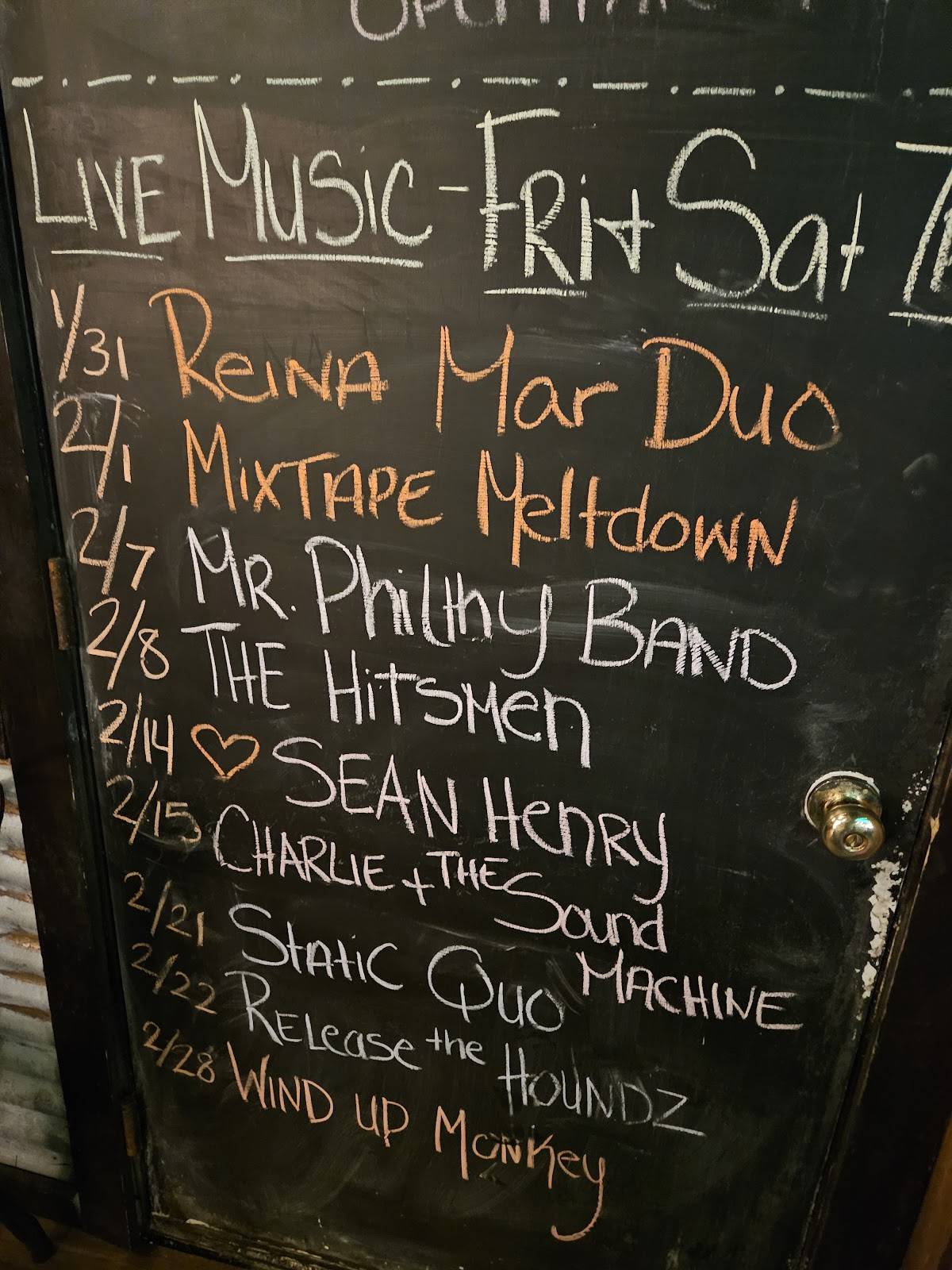 Menu at Brick & Brew pub & bar, Franklin