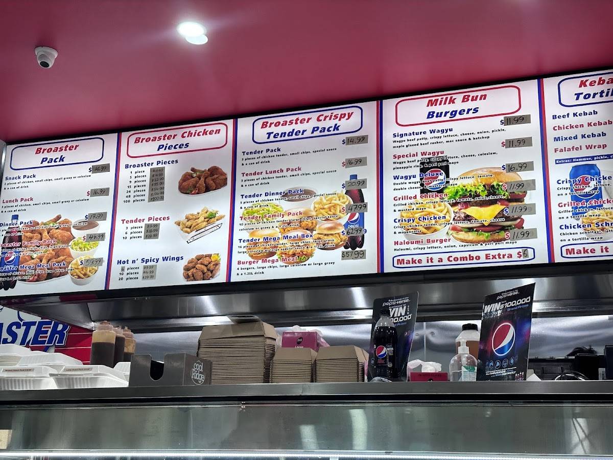 Menu at Broaster Chicken Minto restaurant, Minto