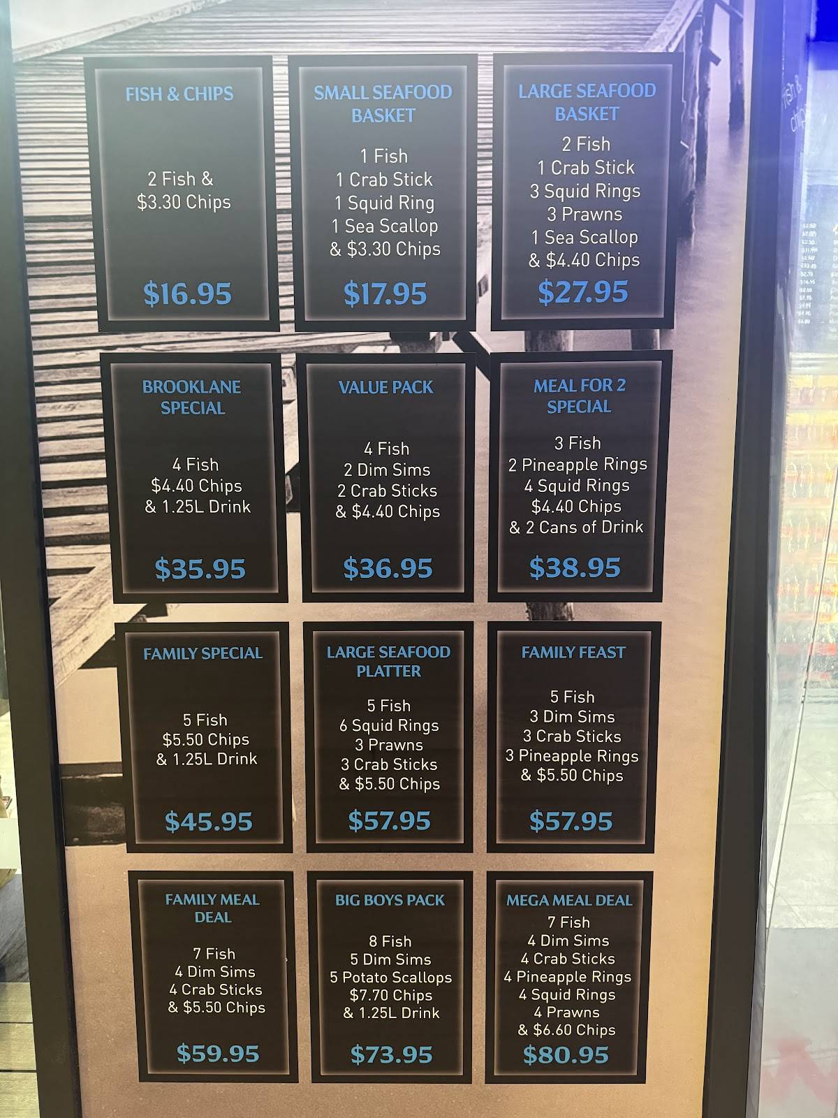 Menu at Brooklane Fish Bar, Ellenbrook