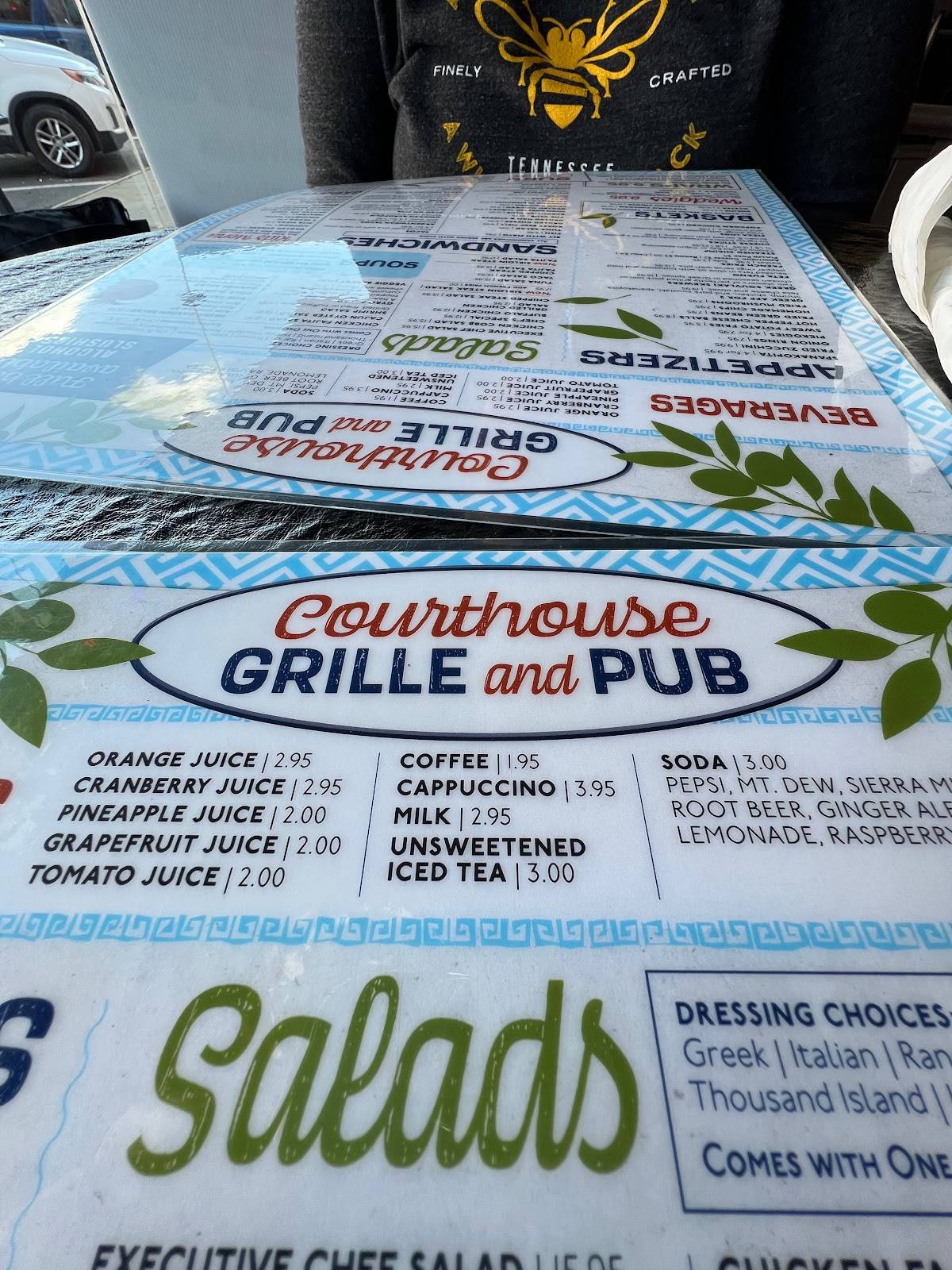 Menu at Courthouse Grille & Pub, Brookville