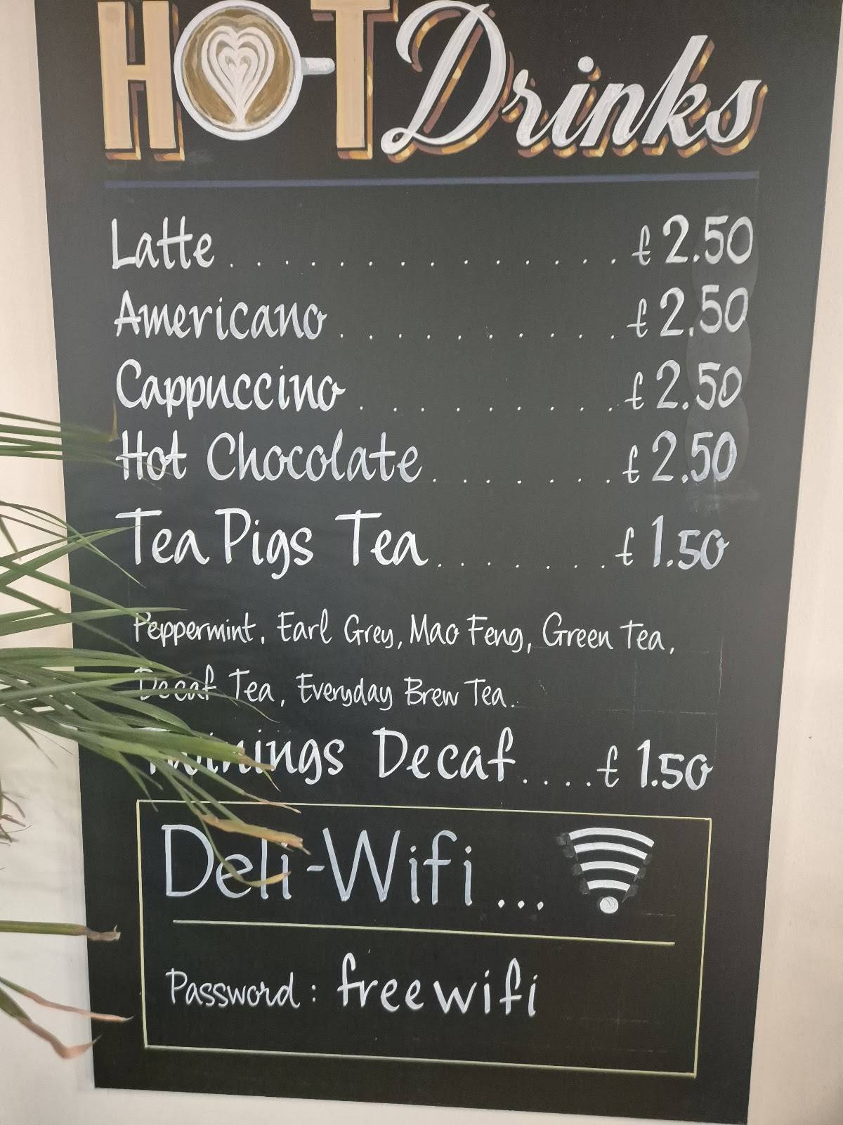 Menu at Brown Lane Deli restaurant, Leeds