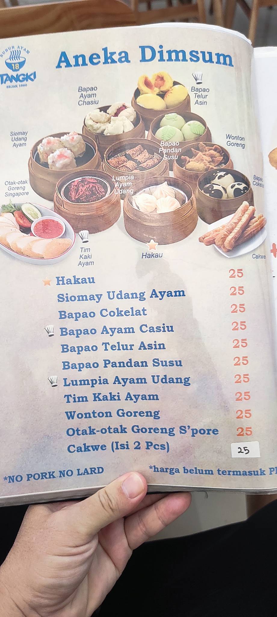 Menu at Bubur Ayam Tangki 18 Wawah Serpong cabang ke-7 Paramount Gading ...