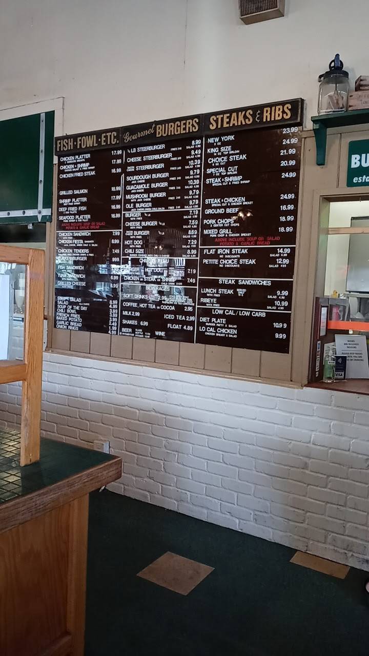 Menu at Burger Pit restaurant, San Jose