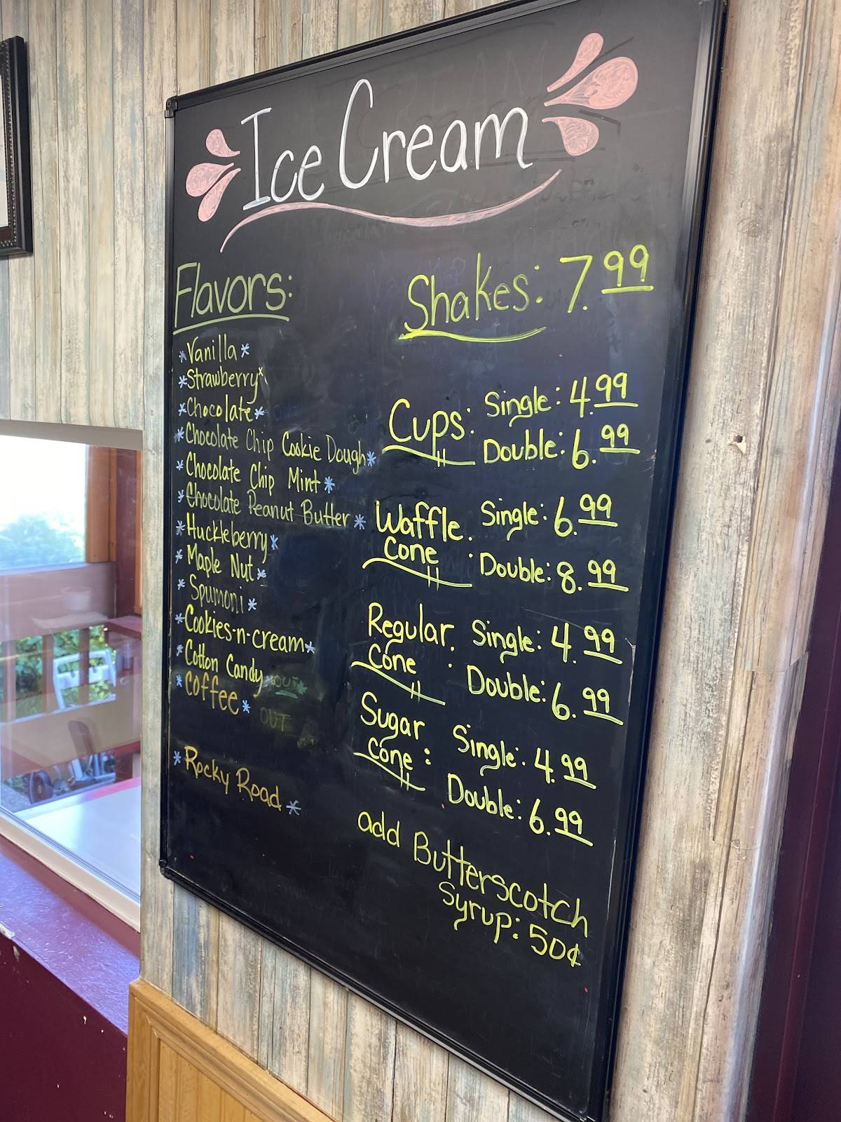 Menu at Burger Stand restaurant, Hoodsport
