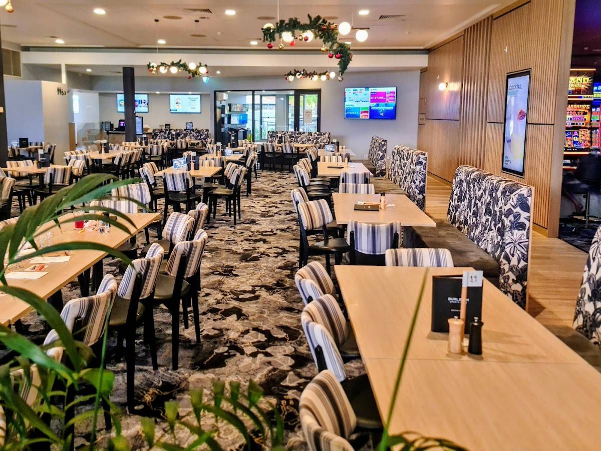 Menu at Burleigh Sports Club, Burleigh Waters