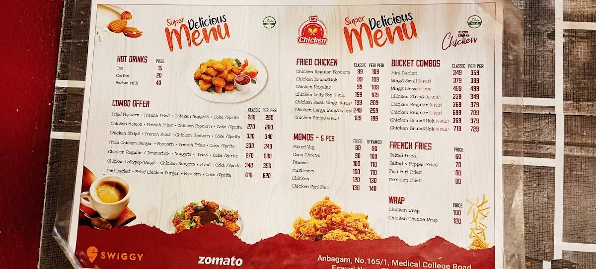 Menu at C2 Chicken_Thanjavur, Thanjavur